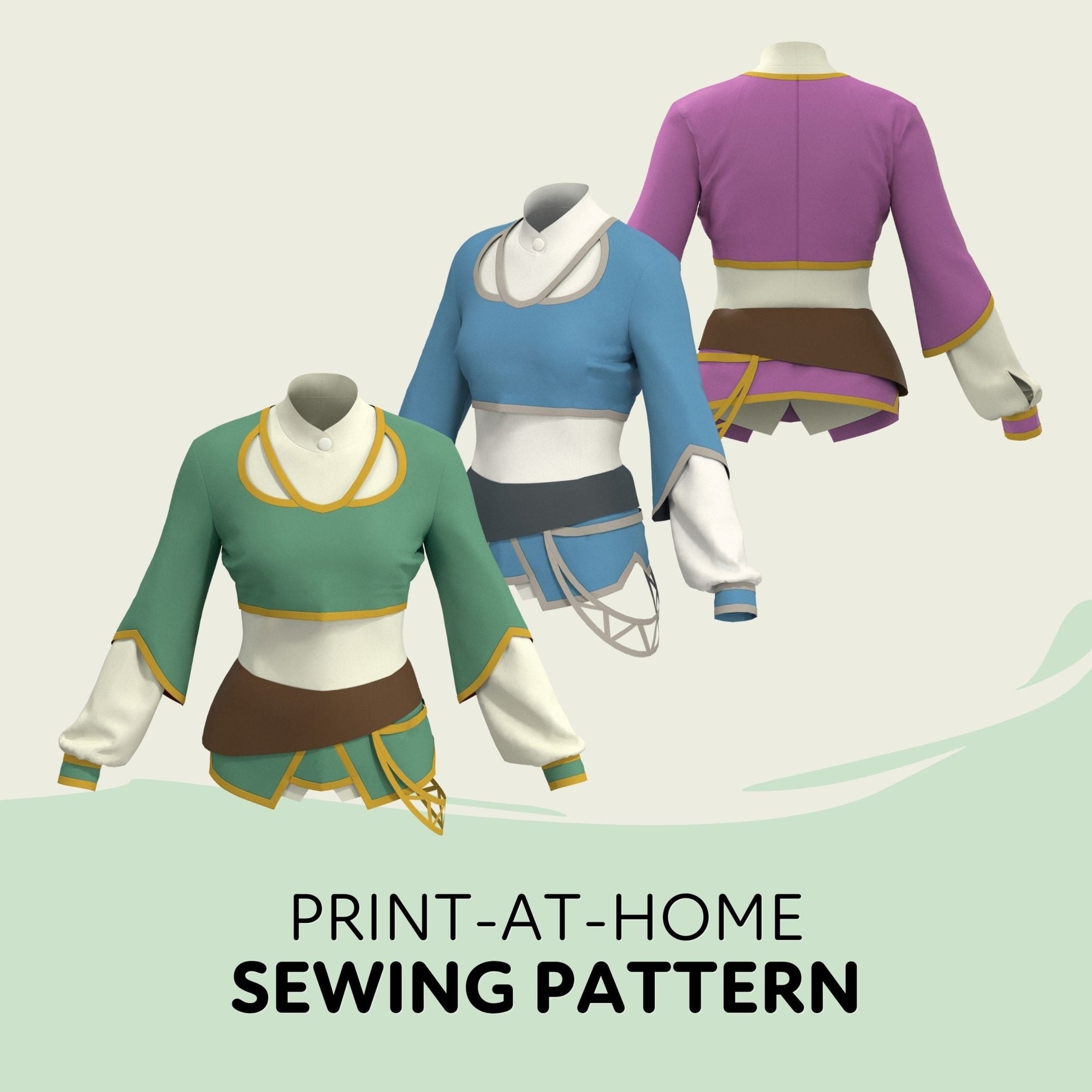 Cosplay Explorer Princess Outfit Printable Sewing Pattern – Maridah